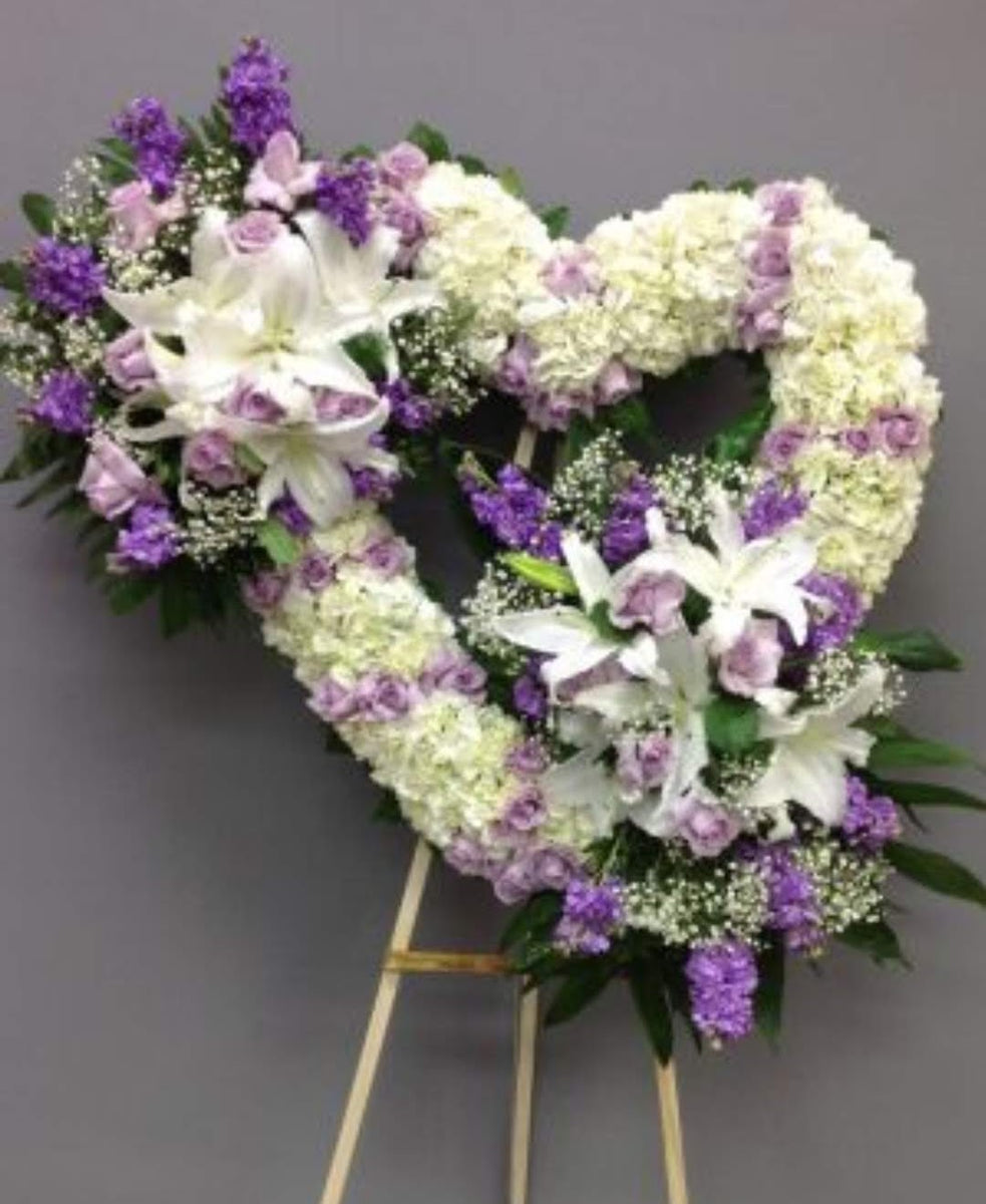 open purple heart | Bloom Floral Design